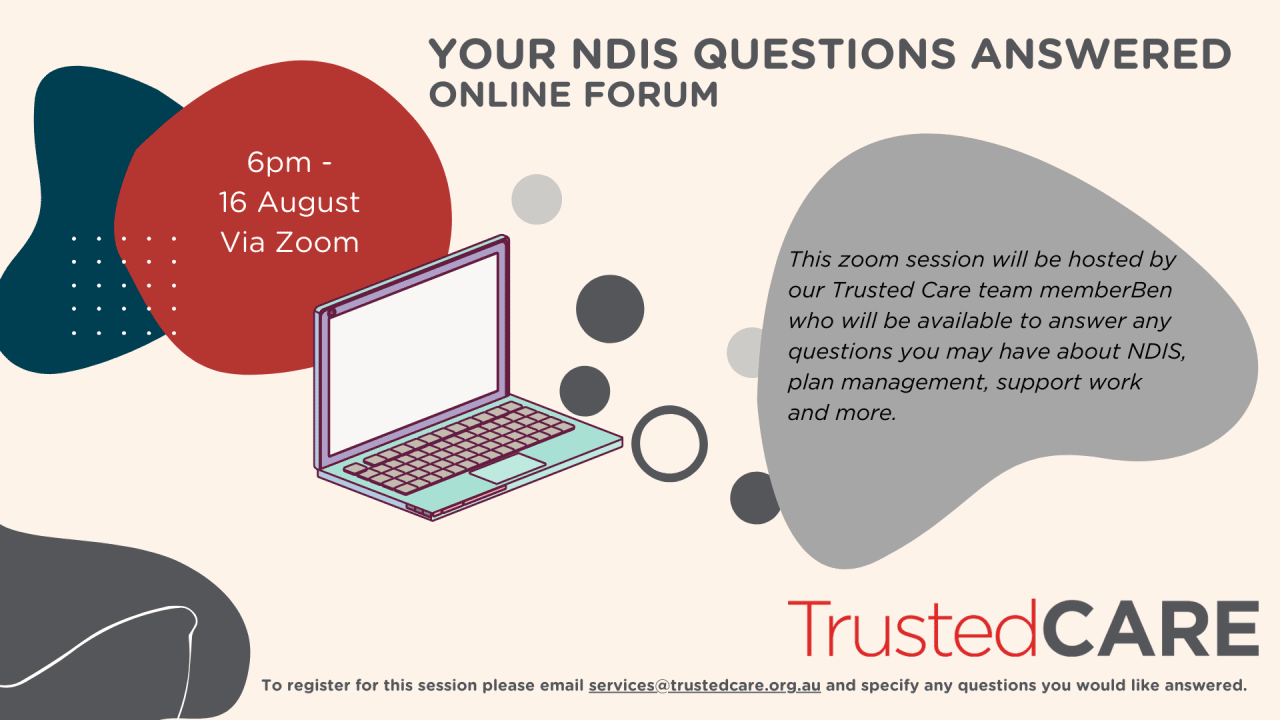 Your NDIS Questions Answered - Trusted Care - NDIS Provider